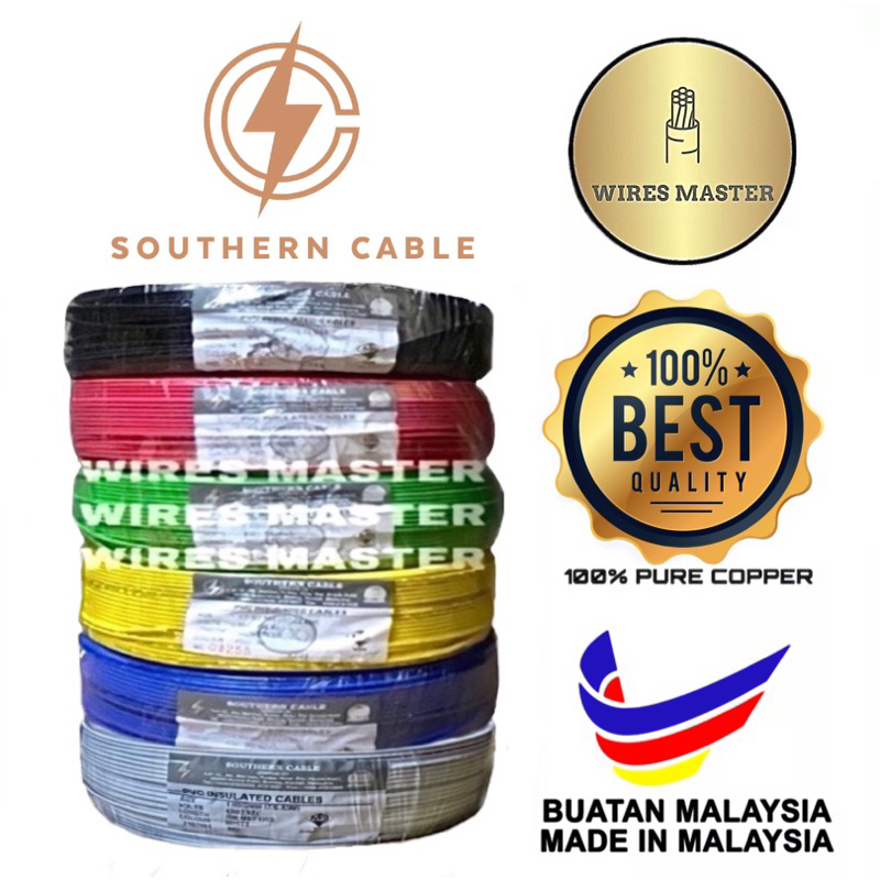 SOUTHERN CABLE (PVC 1.5mm Insulated Cables with SIRIM APPROVED ...