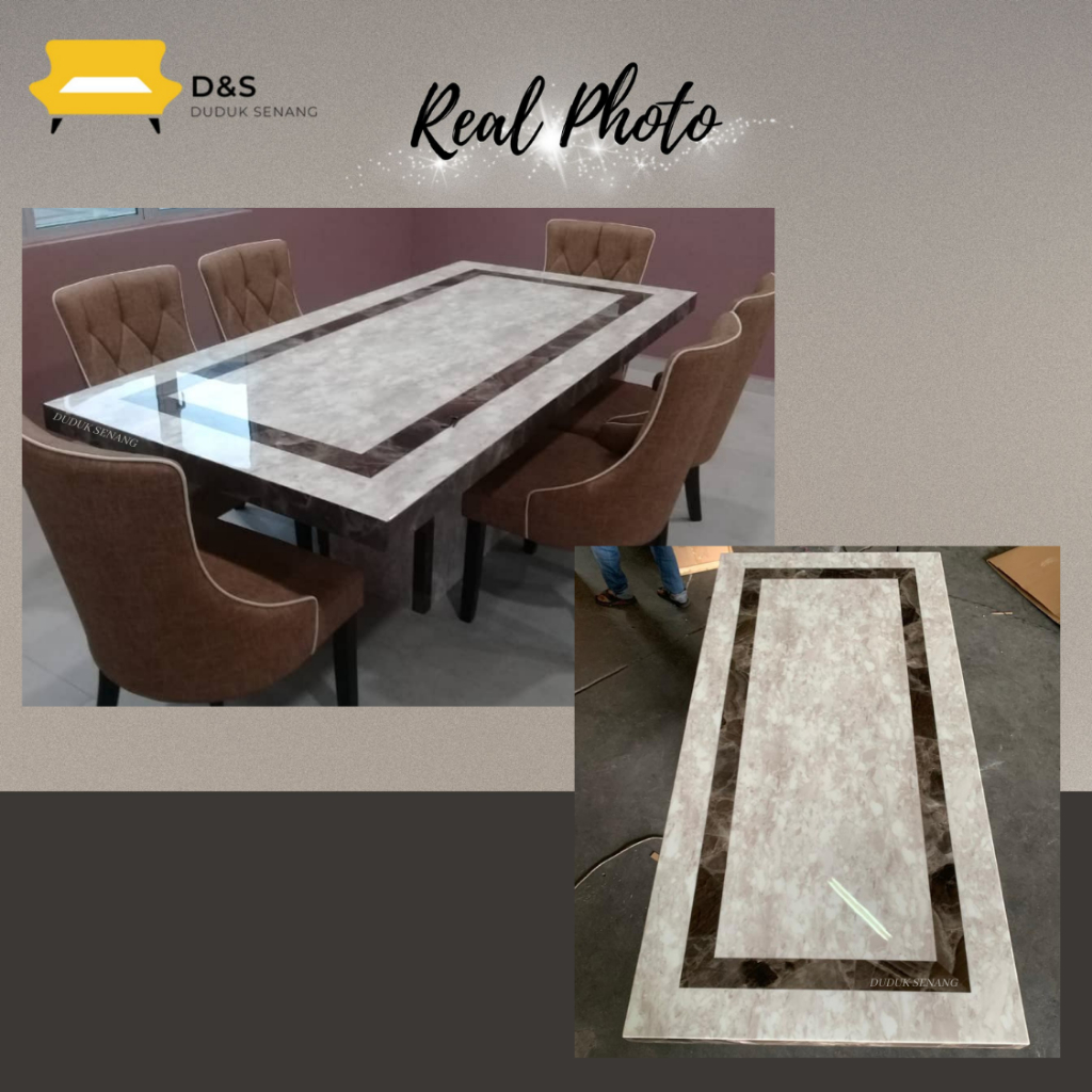 REXBURG Marble Table Only / Meja Marble Sahaja | Shopee Malaysia