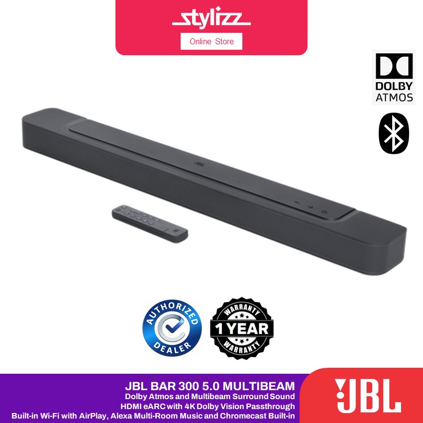 JBL 300 BAR MULTIBEAM WIRELESS SOUNDBAR - DOLBY ATMOS AND MULTIBEAM ...