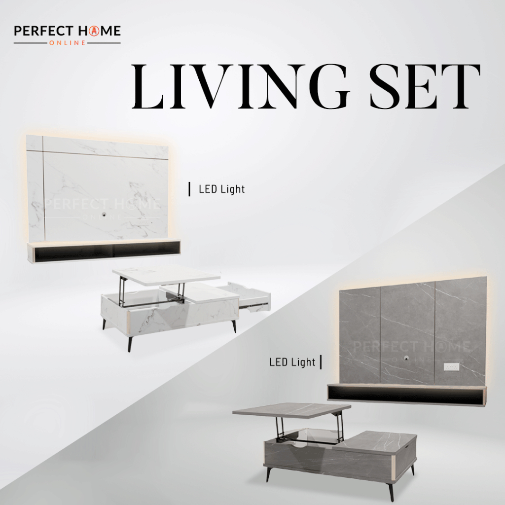 FREE INSTALL TV Cabinet Wall Mounted Hanging With LED Lighting Almari ...