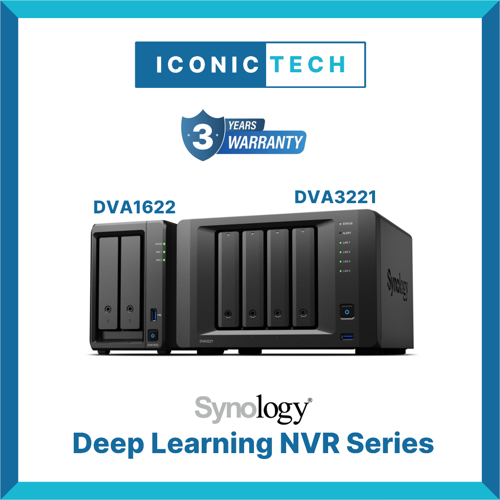 B2B - - > Synology DVA3221 4-Bay Deep Learning NVR / Synology DVA1622 ...