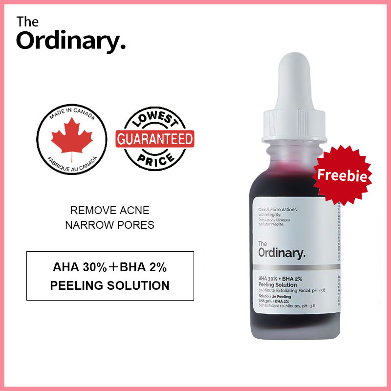 The Ordinary AHA 30% + BHA 2% Peeling Solution 30ml Facial Mask Serum ...