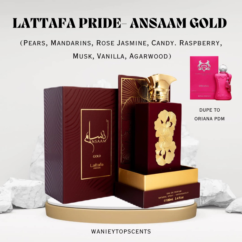 LATTAFA PRIDE ANSAAM GOLD 100ML EDP | Shopee Malaysia