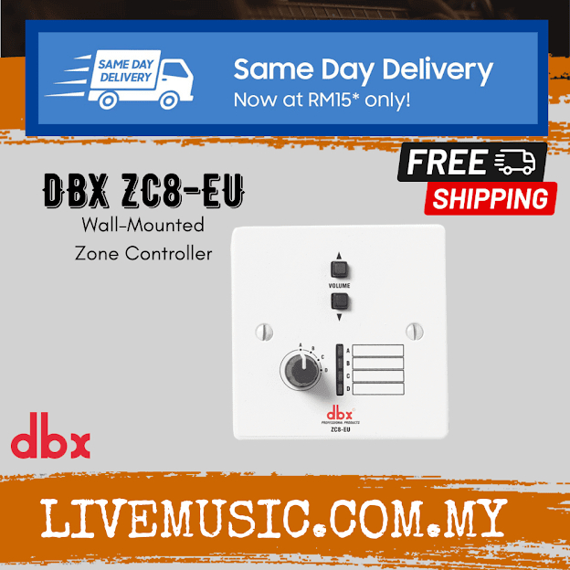 Dbx By Harman ZC8 EU Wall-Mounted Zone Controller ( ZC8-EU / ZC8EU ...