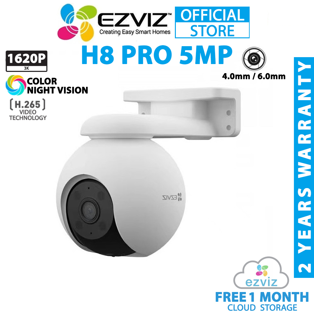 Ezviz H8 Pro 5MP 3K Wifi Camera Super Sharp Color Night Vision Two Way Talk Auto Tracking ...