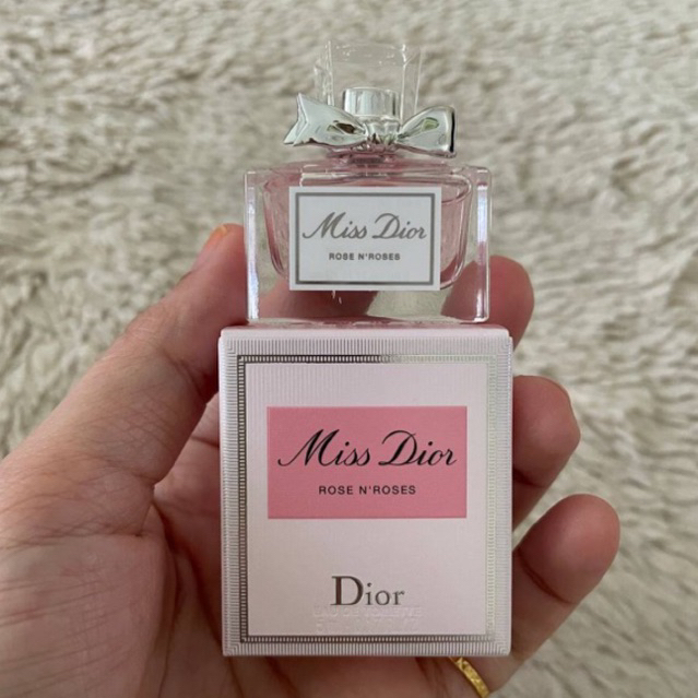 PERFUME MISS DIOR ROSE N ROSES MINIATURE 5ML DAB ON FOR WOMEN | Shopee ...
