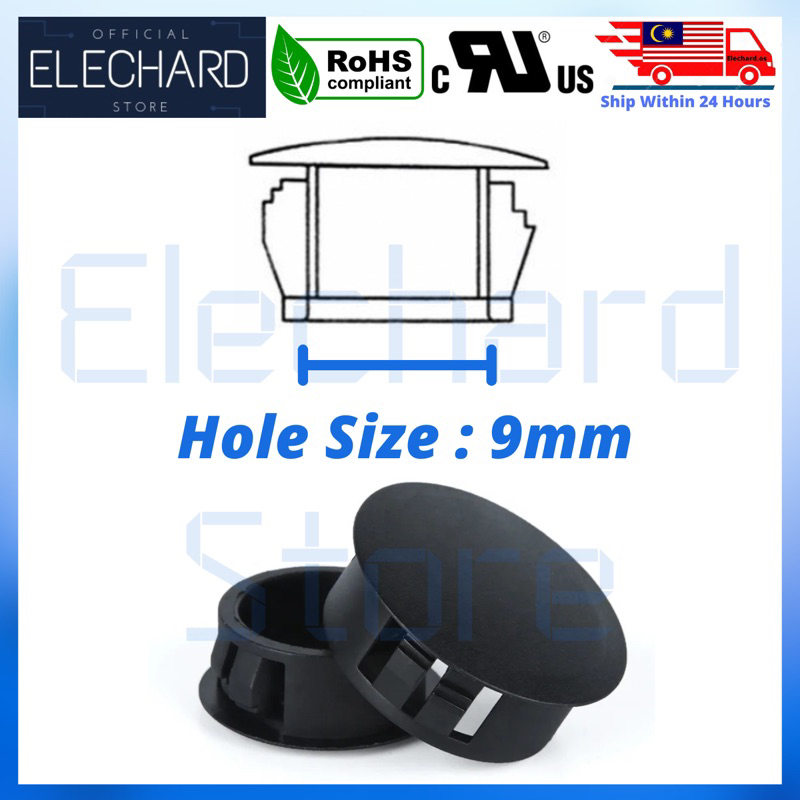 1pc 5mm-50mm PVC Hole Plug Hole Cover Black Grey White Nylon Rubber ...