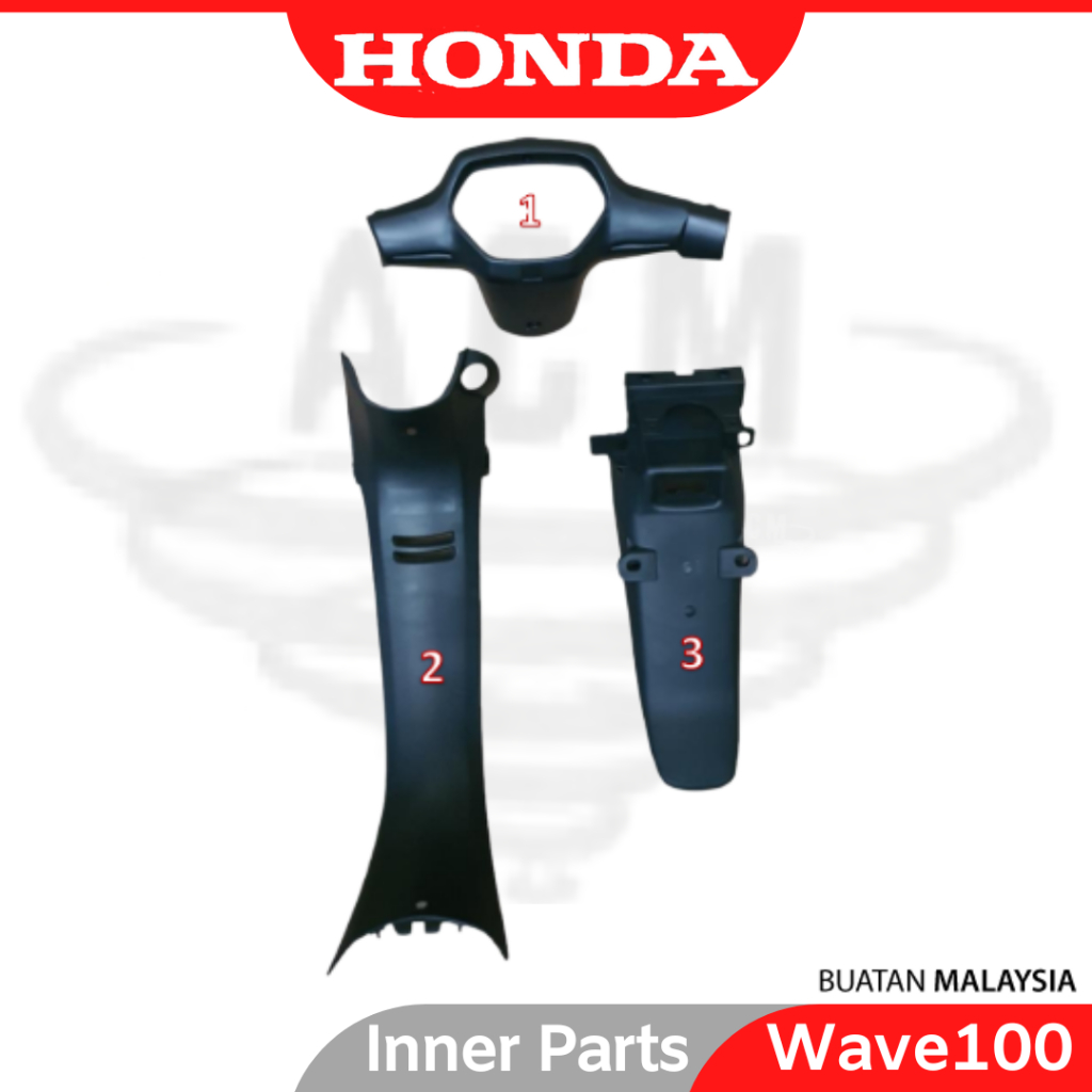 HONDA Wave100 Inner Non Color Parts Coverset Body Cover Set Wave 100 ...
