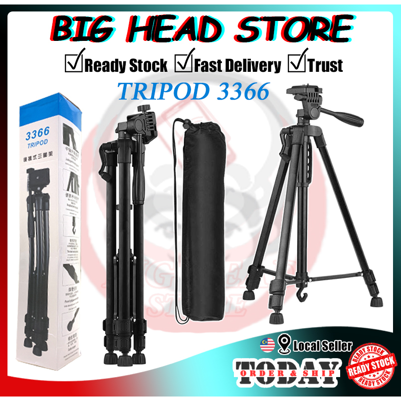 Tripod 3366 Compact Lightweight Aluminum Flexible Phone/Camera Stand ...