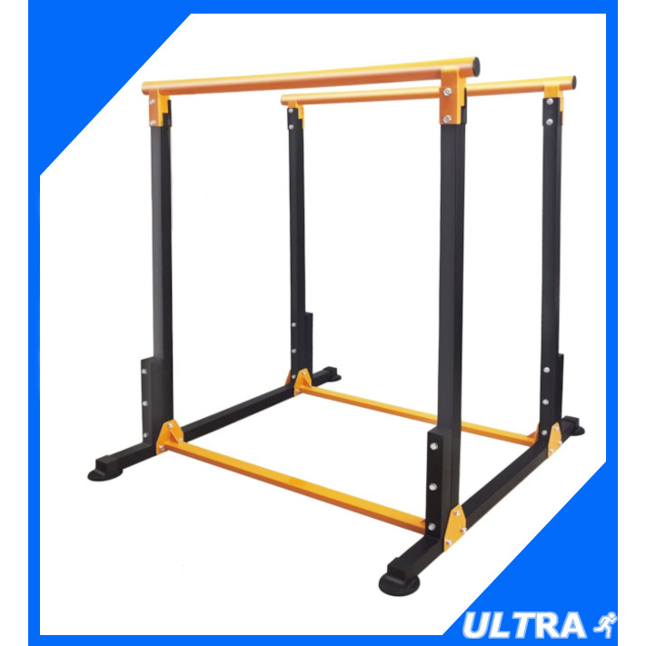 Power Tower Workout Dip Station Gymnastic Double Horizontal Parallel ...