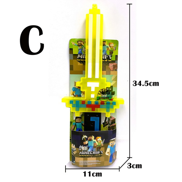 Minecraft Toys Sword and Pickaxe My World Toys Sound Lighting Cosplay ...