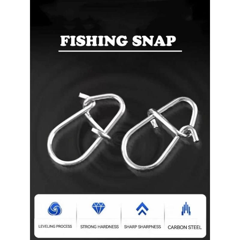 YLF LURE BAIT EGG SNAP FISHING SWIVEL PIN QUICKLY ENHANCE CONNECTOR SNAP FISHING CASTING LURE ...