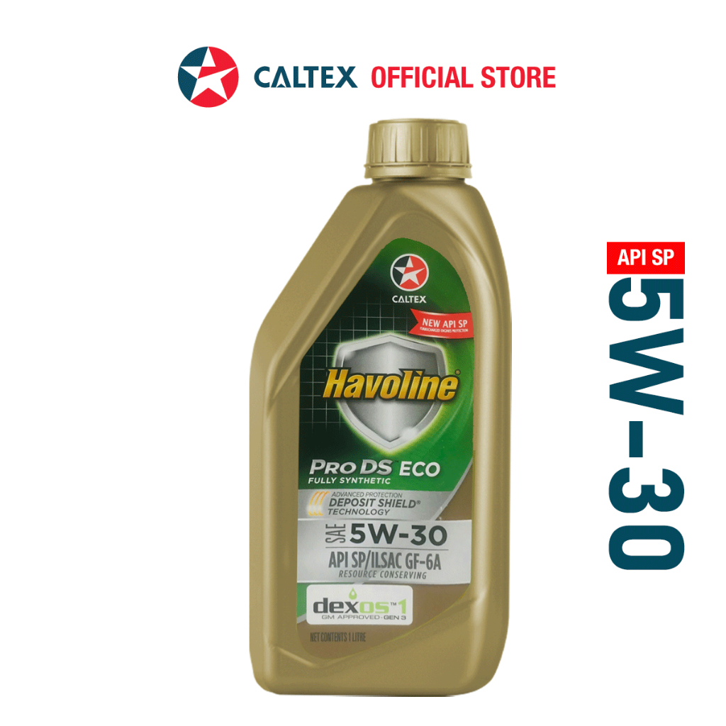 CALTEX Havoline ProDs Fully Synthetic 5W-30 Engine Oil API SP (1 Liter ...