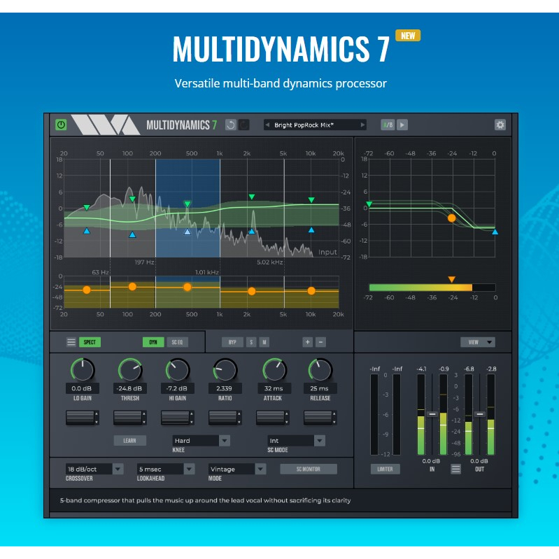 MultiDynamics 7 v7.04 VST, VST3, AAX x64 | Wave Arts Dynamics Processor ...
