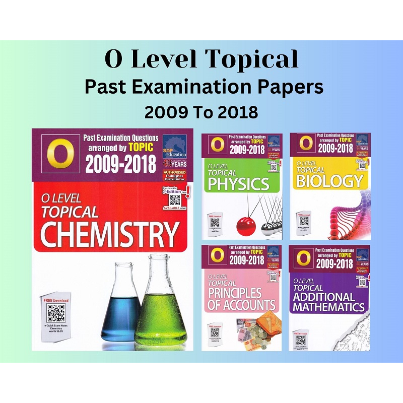 Singapore Syllabus (SAP) - Past Exam Papers 2009-2018 O Level - Topical ...