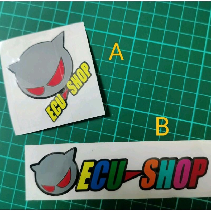 STICKER KERETA = ECU-SHOP ( 1 pcs ) | Shopee Malaysia