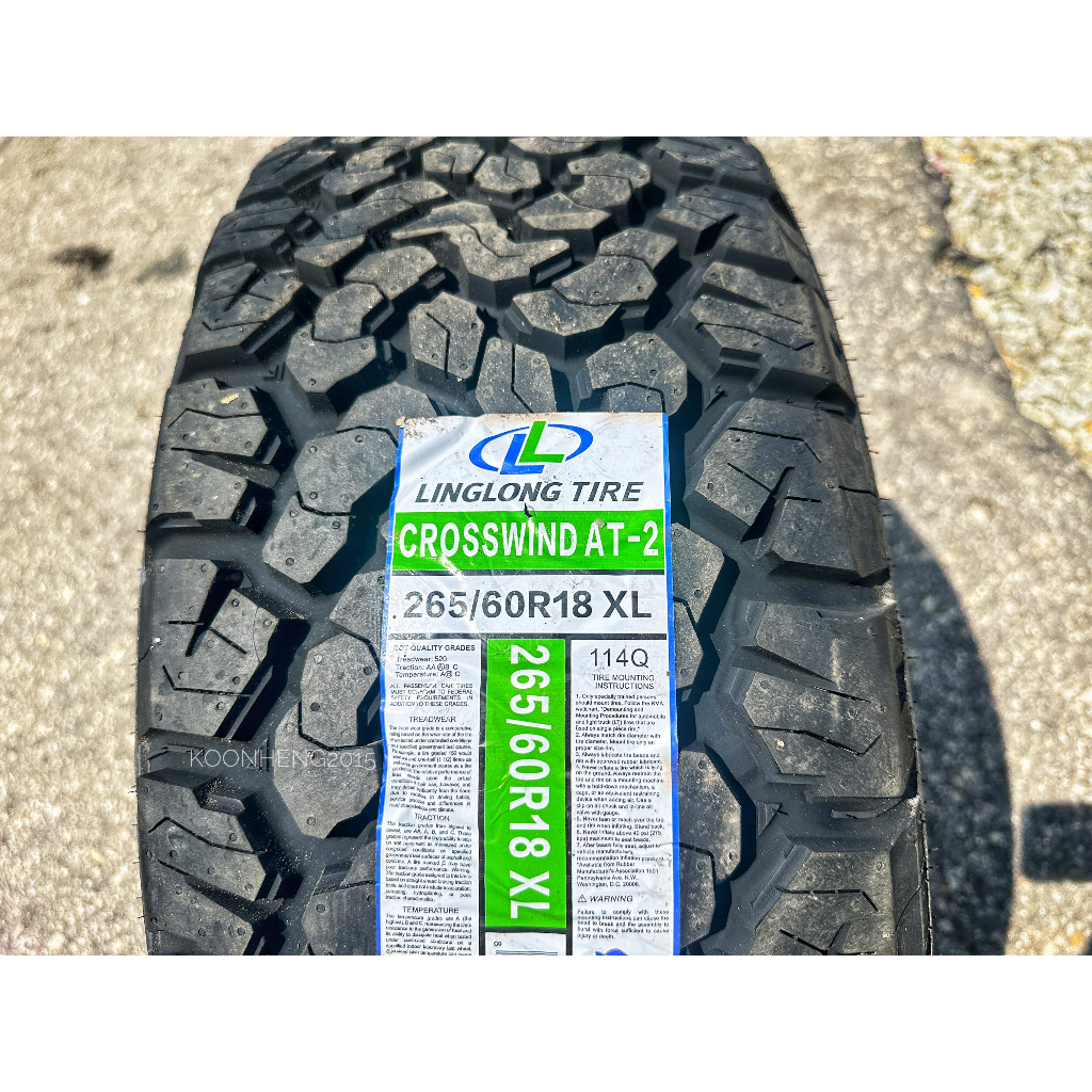 New Tires 4x4 OFFROAD Tyre LingLong Tayar - 2025Year - Crosswind A/T ...