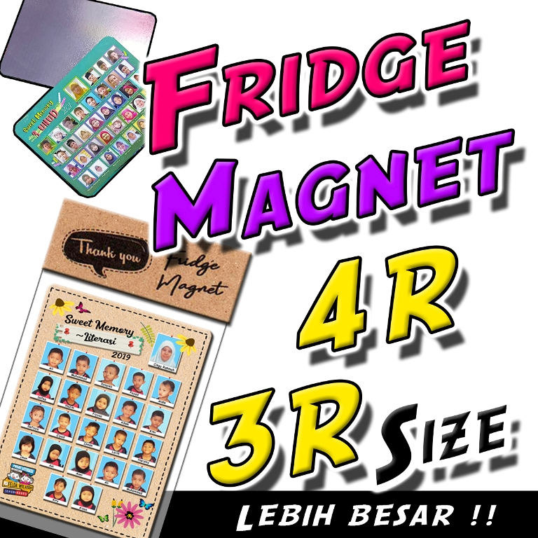 Fridge Magnet 4R/3R/fridge magnet/doorgift/cenderahati/gambar 4r/gambar ...