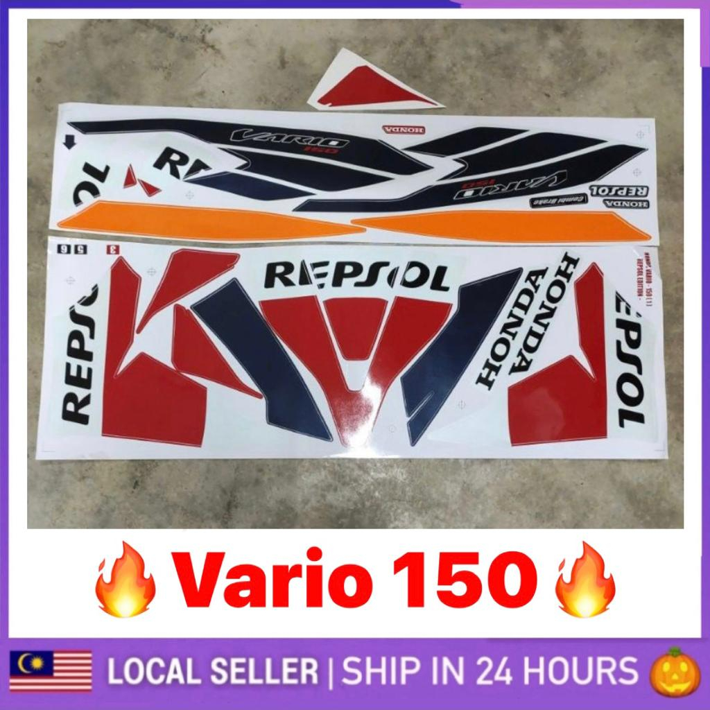 Honda vario150 vario 150 Stiker sticker body stripe cover set (1 ...