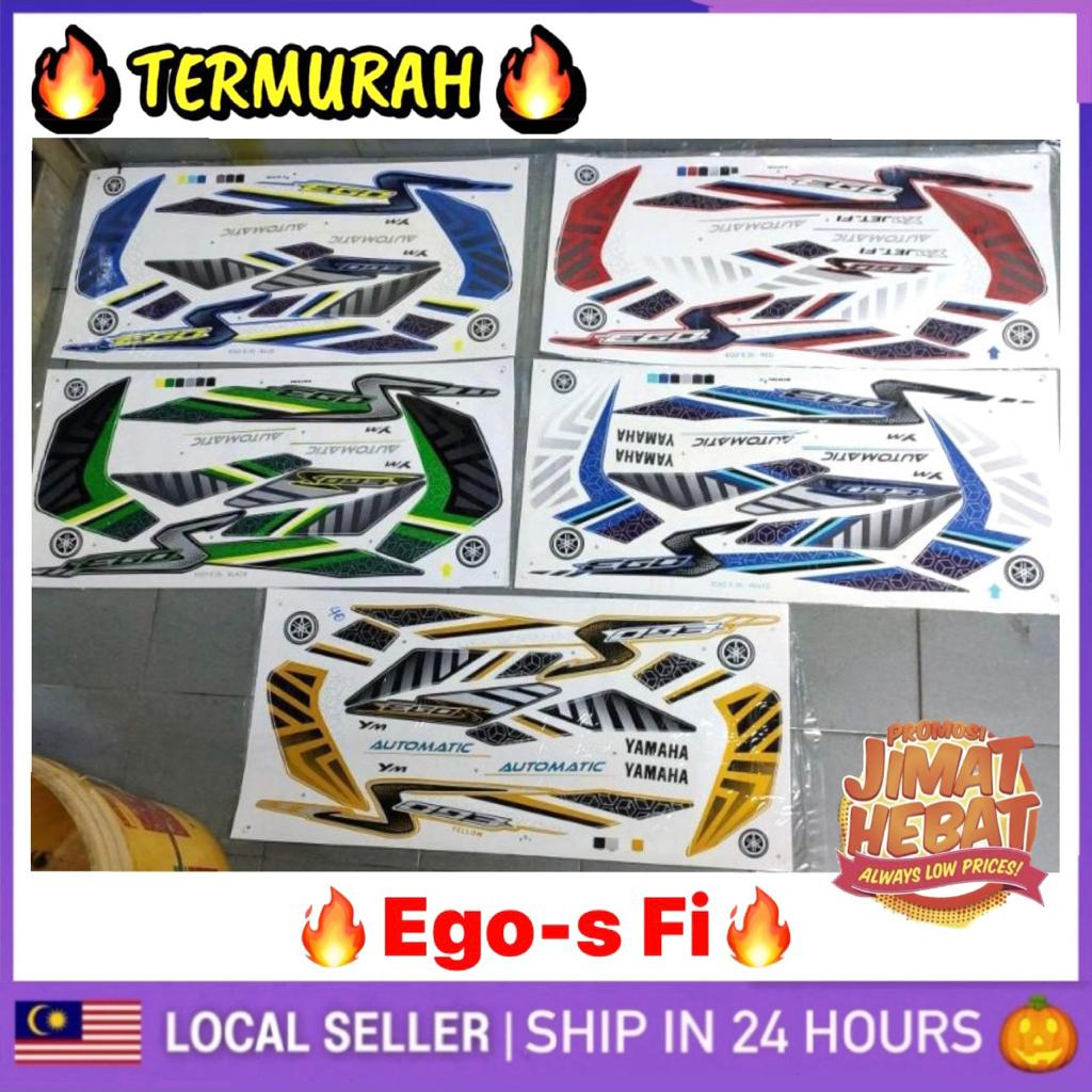 EGO S FI Stiker sticker body stripe cover set (9) Yamaha egos fuel ...