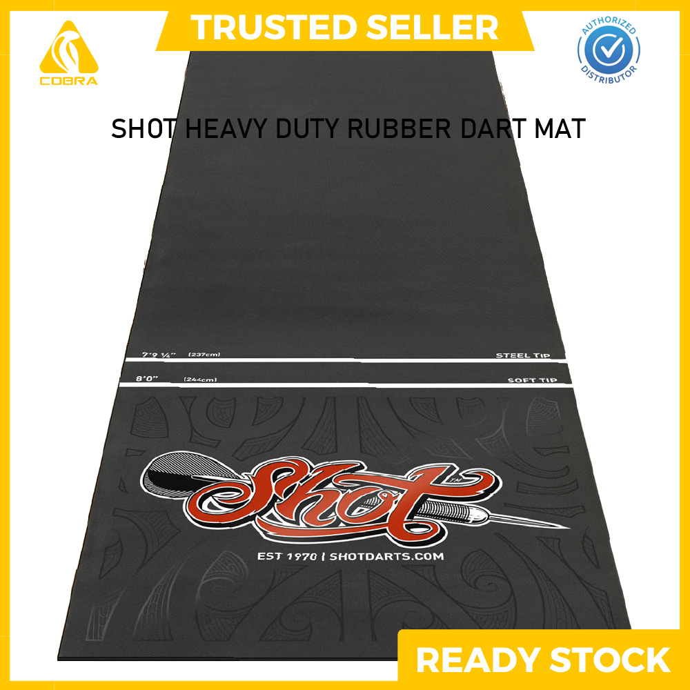 SHOT HEAVY DUTY Rubber Dart Mat (SC 3120) | Shopee Malaysia