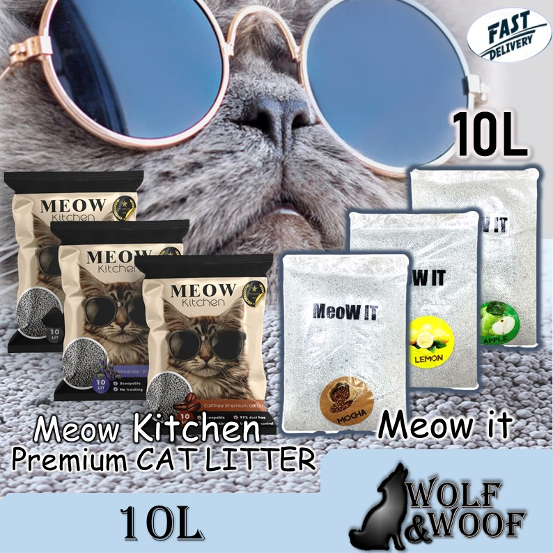 Meow IT / Meow Kitchen Bentonite Cat Litter 10L Cat Sand 10L - Pasir ...