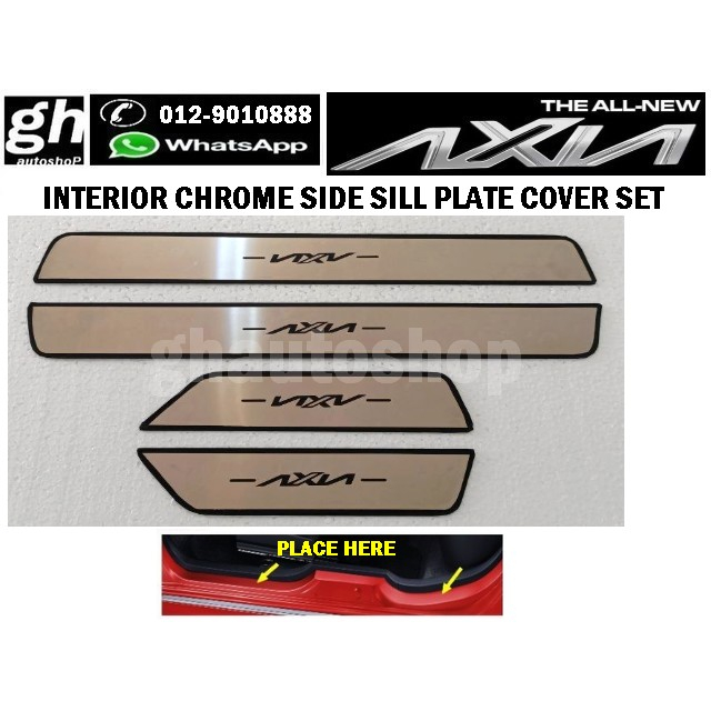 AXIA ( All New Yr 2023 model ) chrome side sill step plate cover set ...