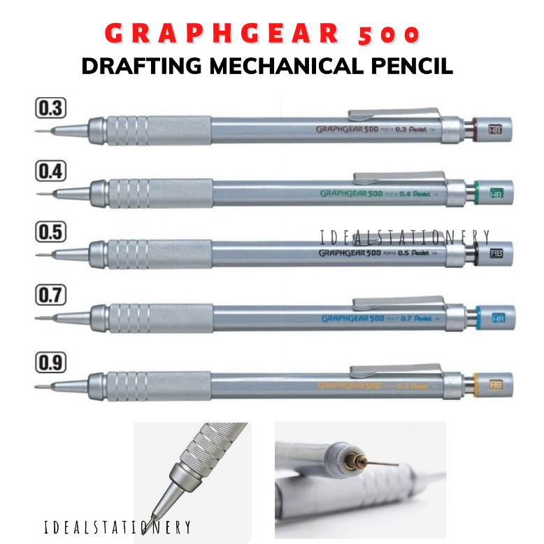 Pentel Graph gear 500 /1000 Draughting Technical Pencil Mechanical ...