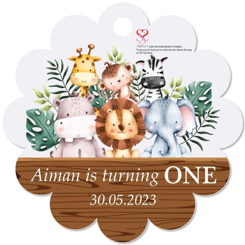 GT004- 100pcs Wedding Gift Tags, Thank You Tags, Tag Hadiah, Birthday ...