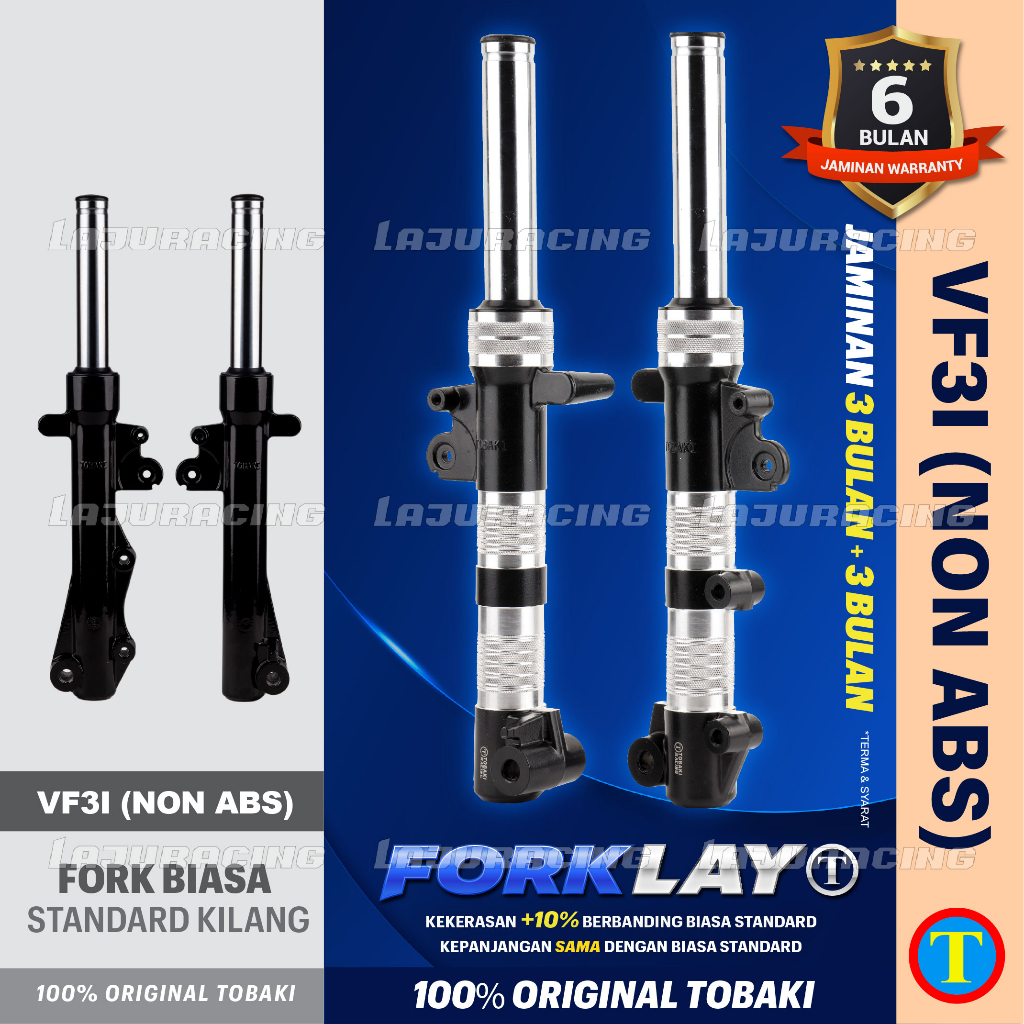 TOBAKI Original FORK LAY Y15 Y16 LC135 4S 5S WAVE EX5 DREAM CLASS LAGENDA SRL Fi Y125Z KRISS ...
