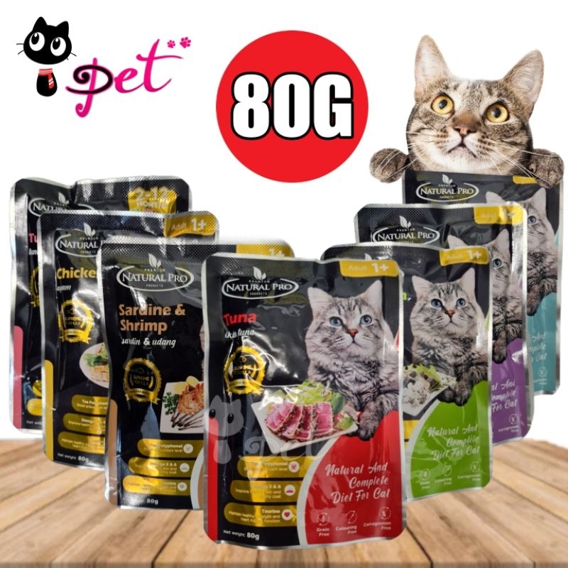 PREMIUM NATURAL PRO Cat Wet Food Pouch (80g) | Shopee Malaysia