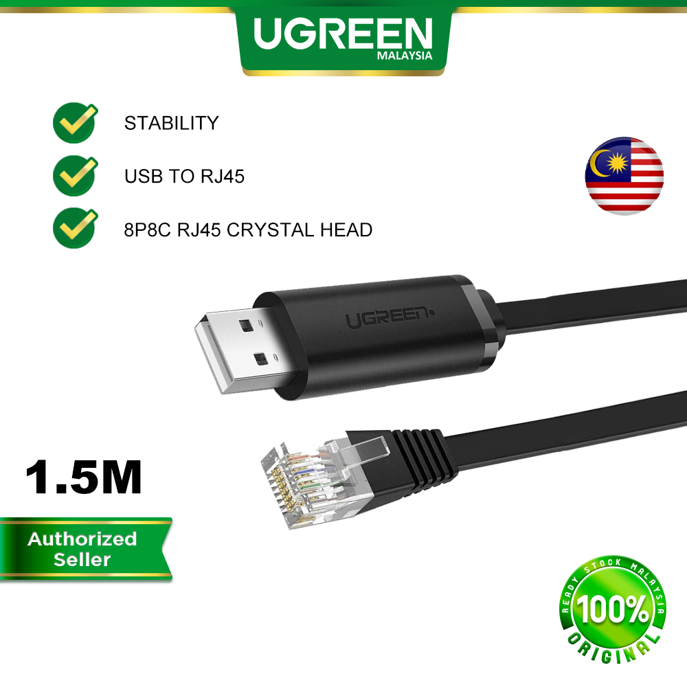 UGREEN USB A to RJ45 Console Cable RS232 Serial Converter Adapter Cisco ...