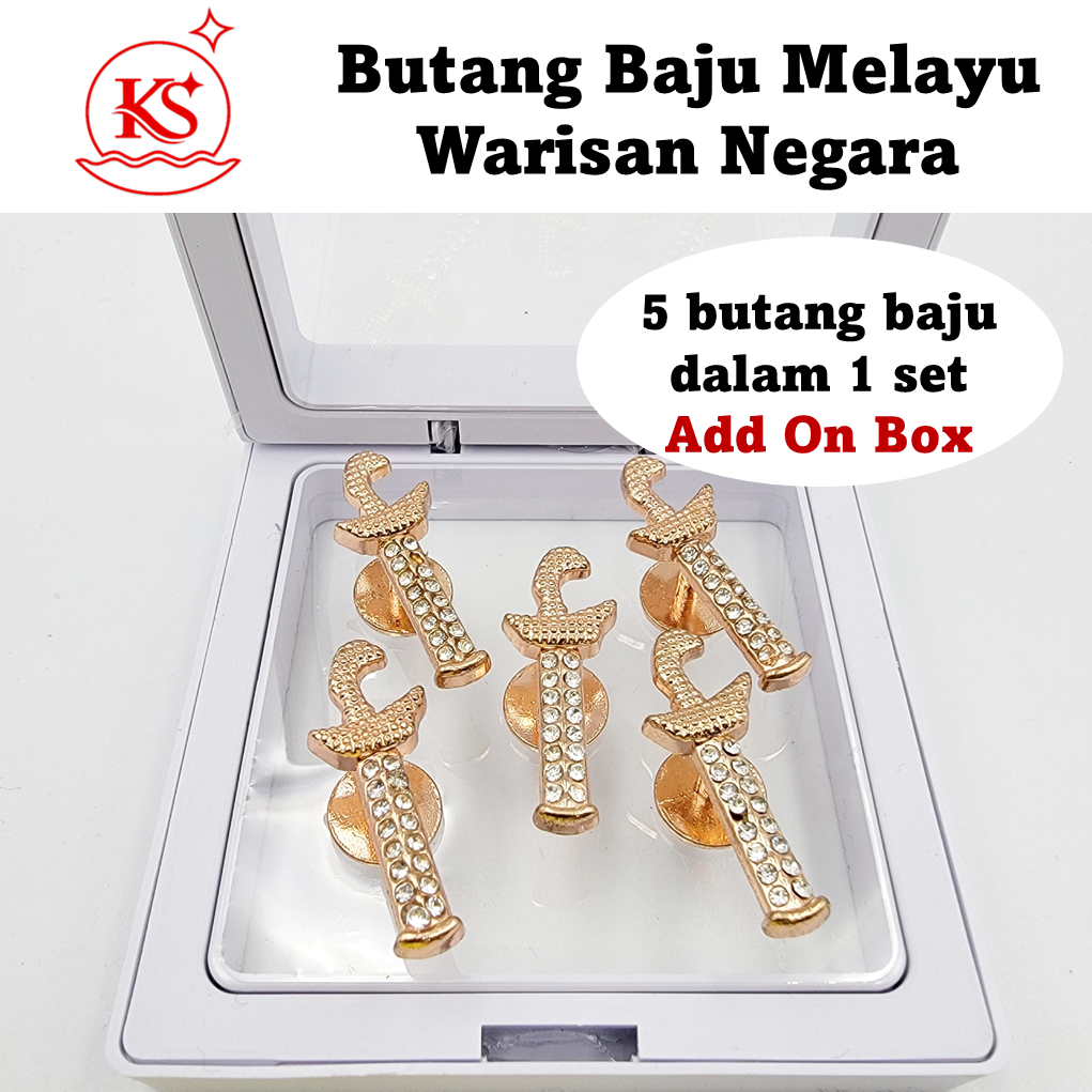 Butang Baju Melayu Warisan Negara Keris Bulan Bintang | Shopee Malaysia