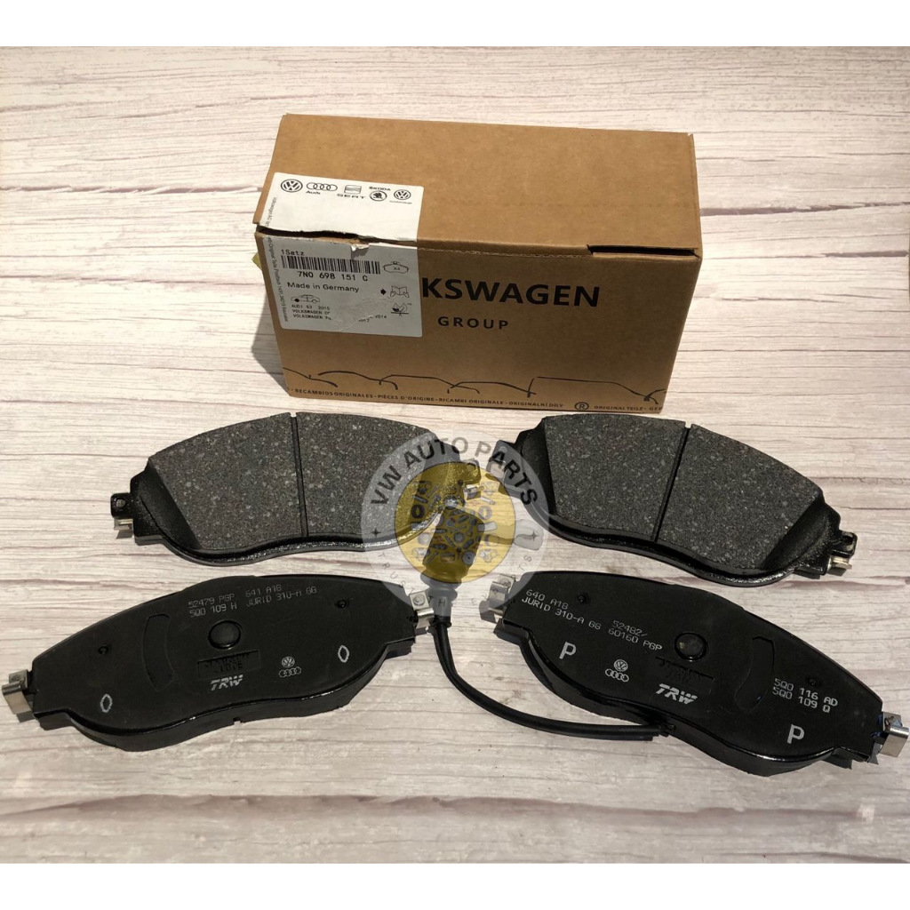 (100% ORIGINAL) FRONT BRAKE PAD VOLKSWAGEN TIGUAN WITH SENSOR MK2 ...
