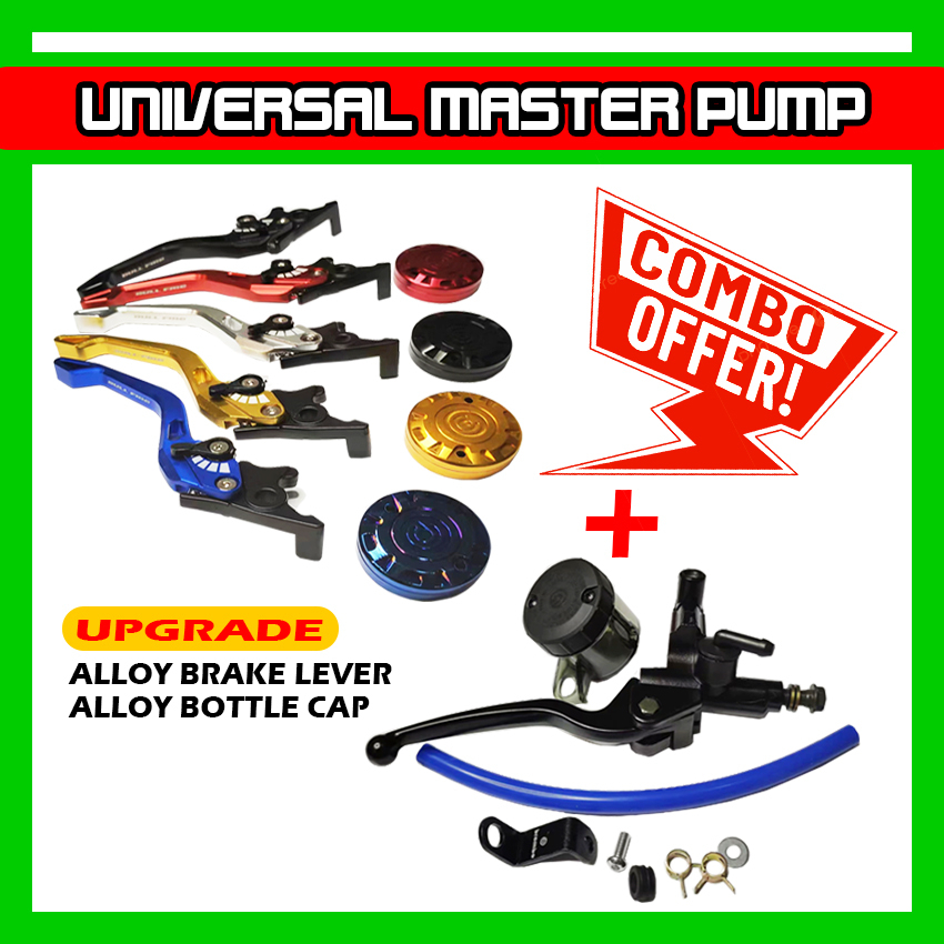 UNIVERSAL MASTER PUMP BRAKE WITH LEVER #SH68MP | Shopee Malaysia