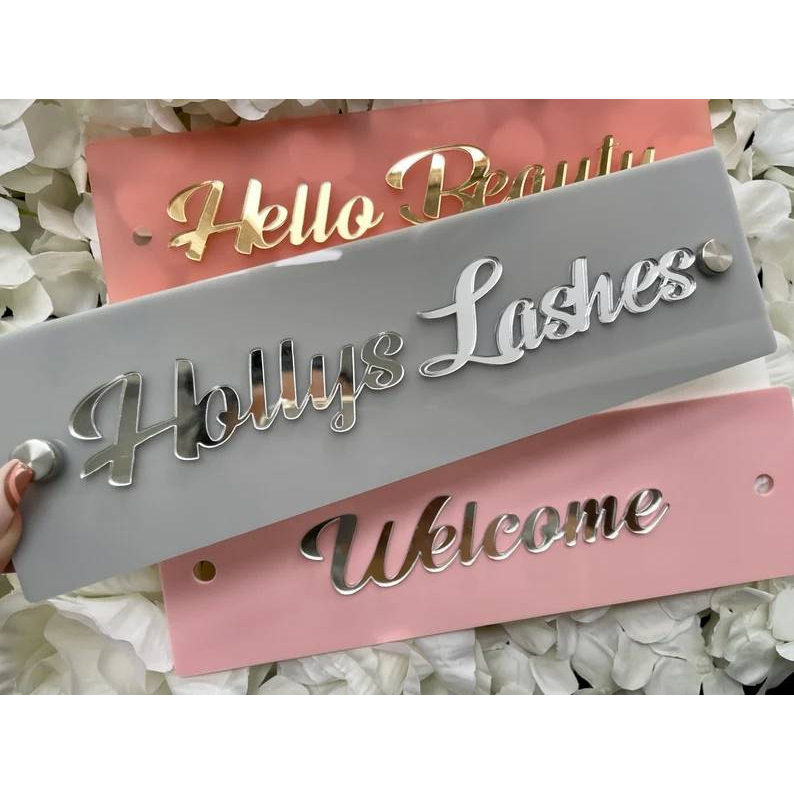 3D Acrylic Sign Label, Aesthetic Design | Shopee Malaysia