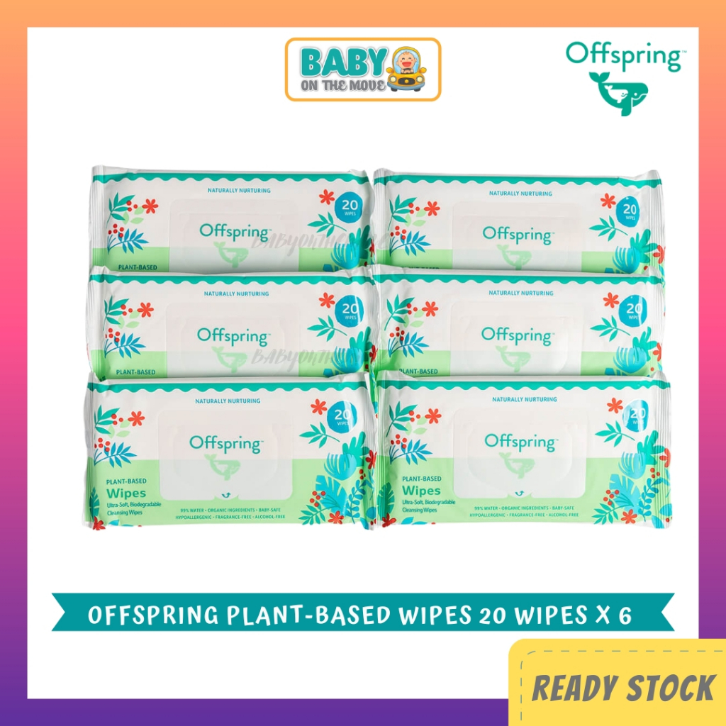 OFFSPRING Plant-Based Baby Wipes 20 Wipes Wholesale (Sabah) | Shopee ...