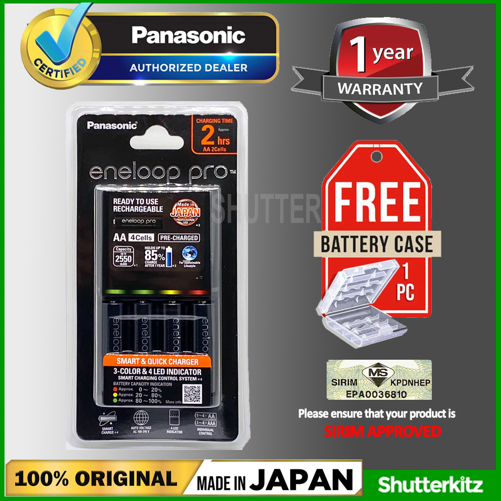 Panasonic Eneloop Pro Smart 2 HR Quick Charger + Eneloop Pro 4AA ...