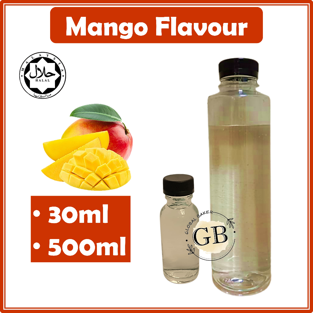 Perisa Mangga / Mango Flavour 30g / 500g (HALAL) | Untuk Kek, Aiskrim ...