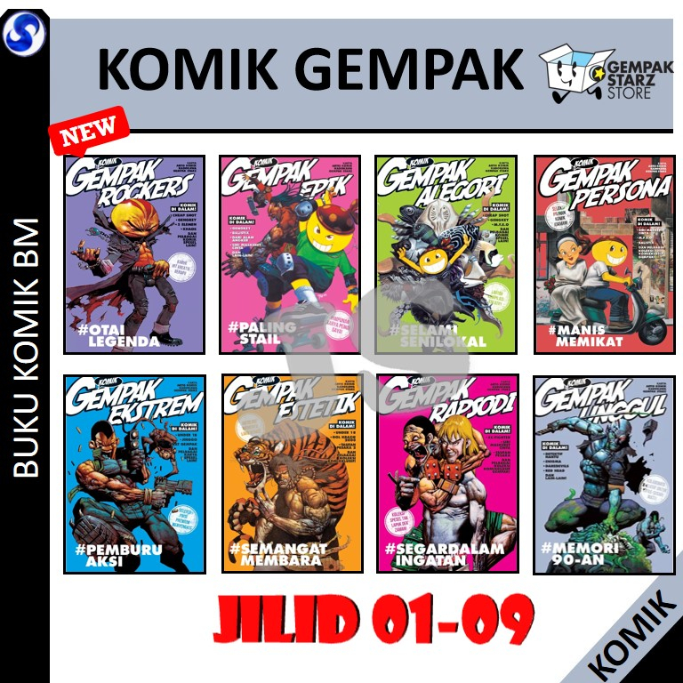 KOMIK GEMPAK JILID 01-09 KOMIK VERSI BAHASA MELAYU - GEMPAK STARZ ...