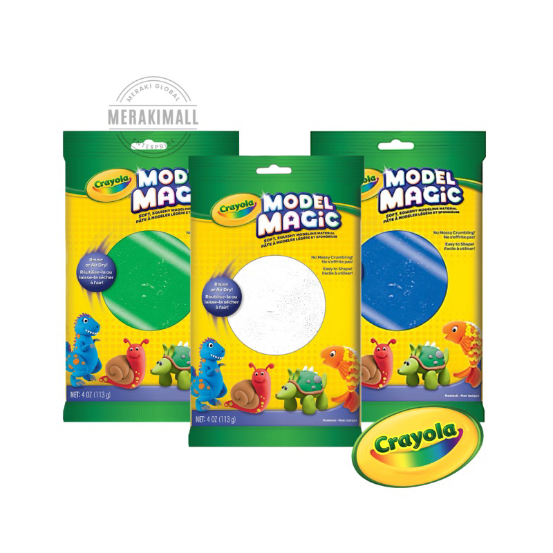 Crayola Model Magic Modelling Clay Lightweight Spongy Non-Toxic ...