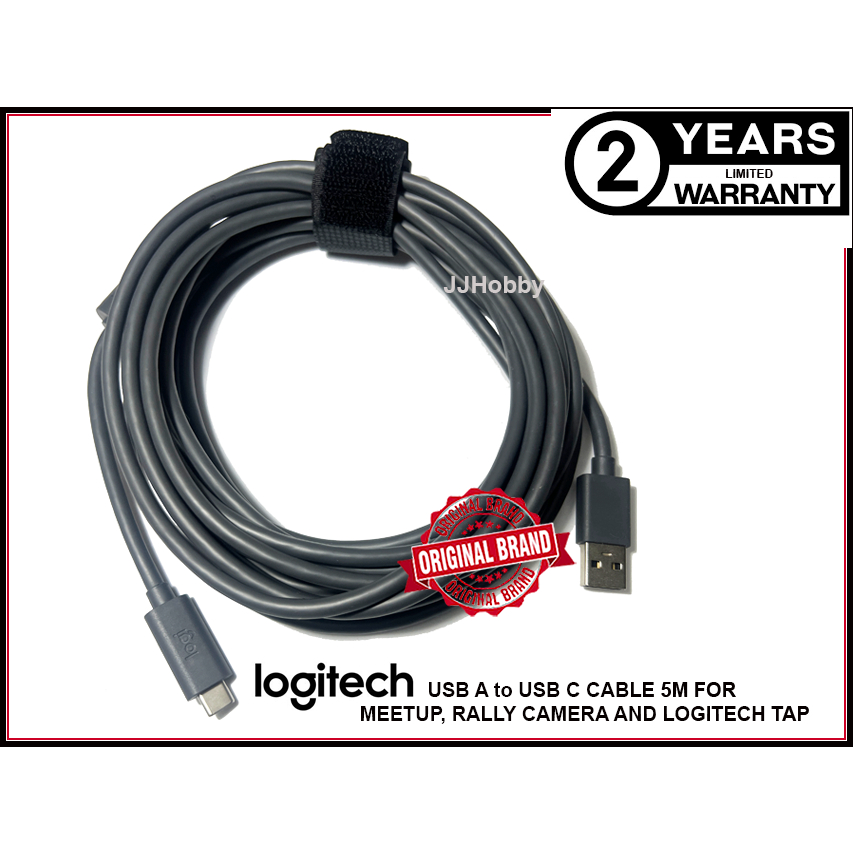 ORIGINAL LOGITECH MEETUP USB A TO USB C SPARE CABLE 5M P/N: 939-001391 ...