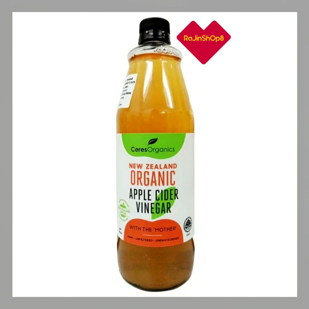Ceres Organics Apple Cider Vinegar – Raw, Unfiltered, Organic, 750mL ...