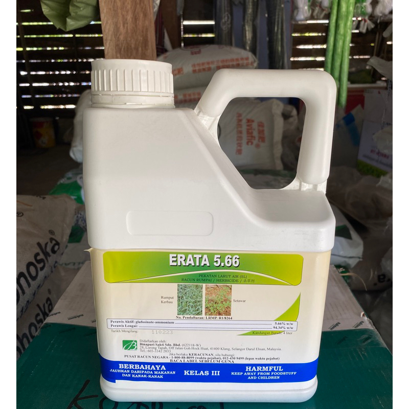 ERATA 5.66 / Racun Rumpai (4Liter) | Shopee Malaysia