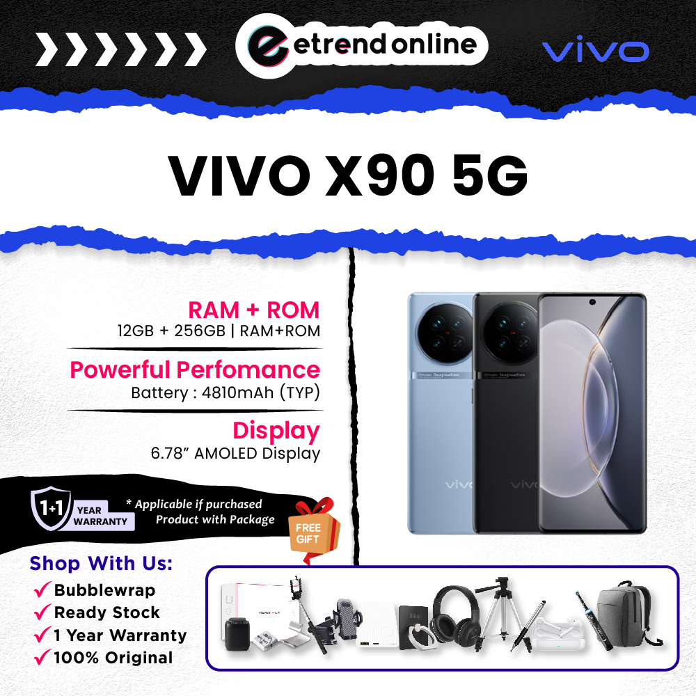 Vivo X90 / X90 Pro 5G [12GB RAM 256GB RAM] / X80 - Original Vivo Malaysia | Shopee Malaysia