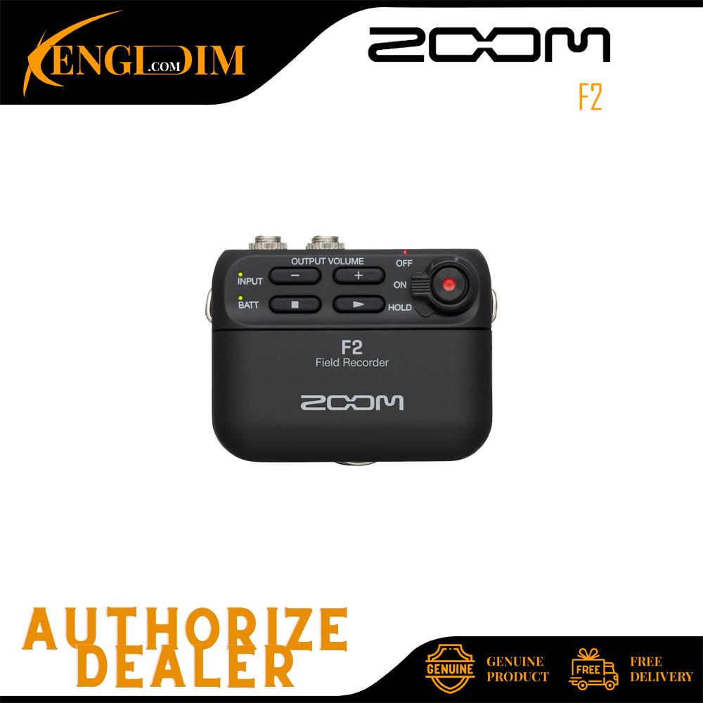 Zoom F2 Ultracompact Portable Field Recorder with Lavalier Microphone ...