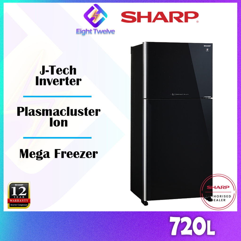 [FREE DELIVERY] SHARP Inverter 2 Door Refrigerator | Peti Sejuk | 610L ...