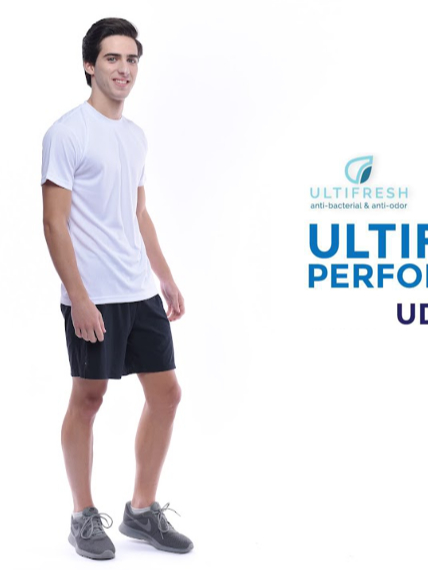 ULTIFRESH PERFORMANCE SPORT CREW NECK TSHIRT (UNISEX) UDF01 | Shopee ...