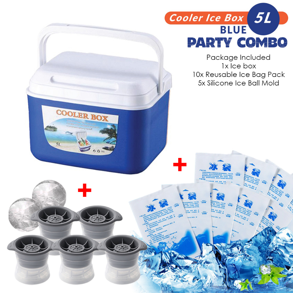 3.5L 5L 13L Small Cooler Ice Box for Camping Drink Fishing Heavy duty ...