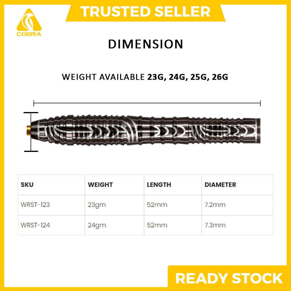 {FREE Flight + Shaft} SHOT WARRIOR RUTENE LIEUTENANT Steel Tip Darts ...